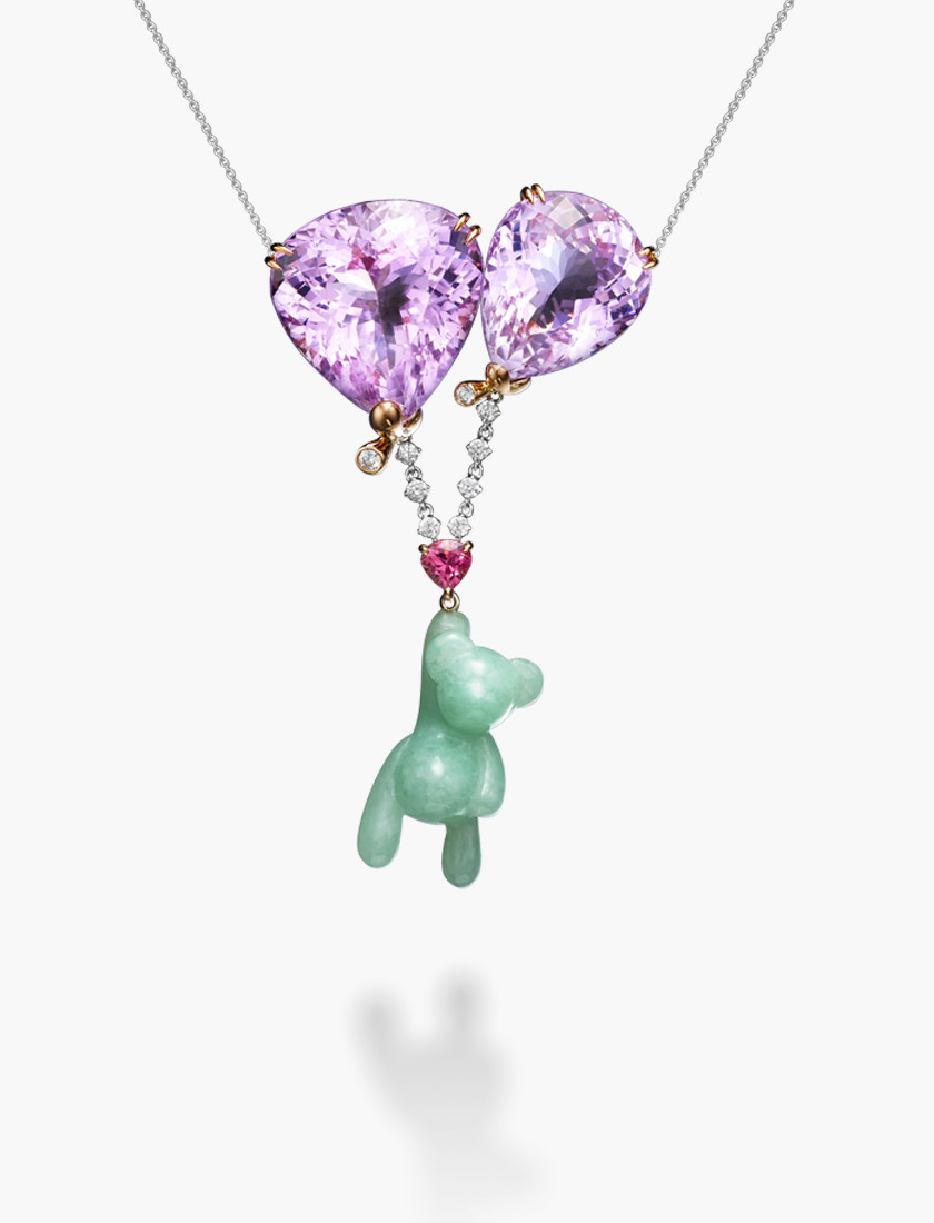 Eric Jade Bear-No .40 氣球熊- 套鍊- 隨玉而安 - 林曉同LinShiaoTung 國際珠寶藝術家